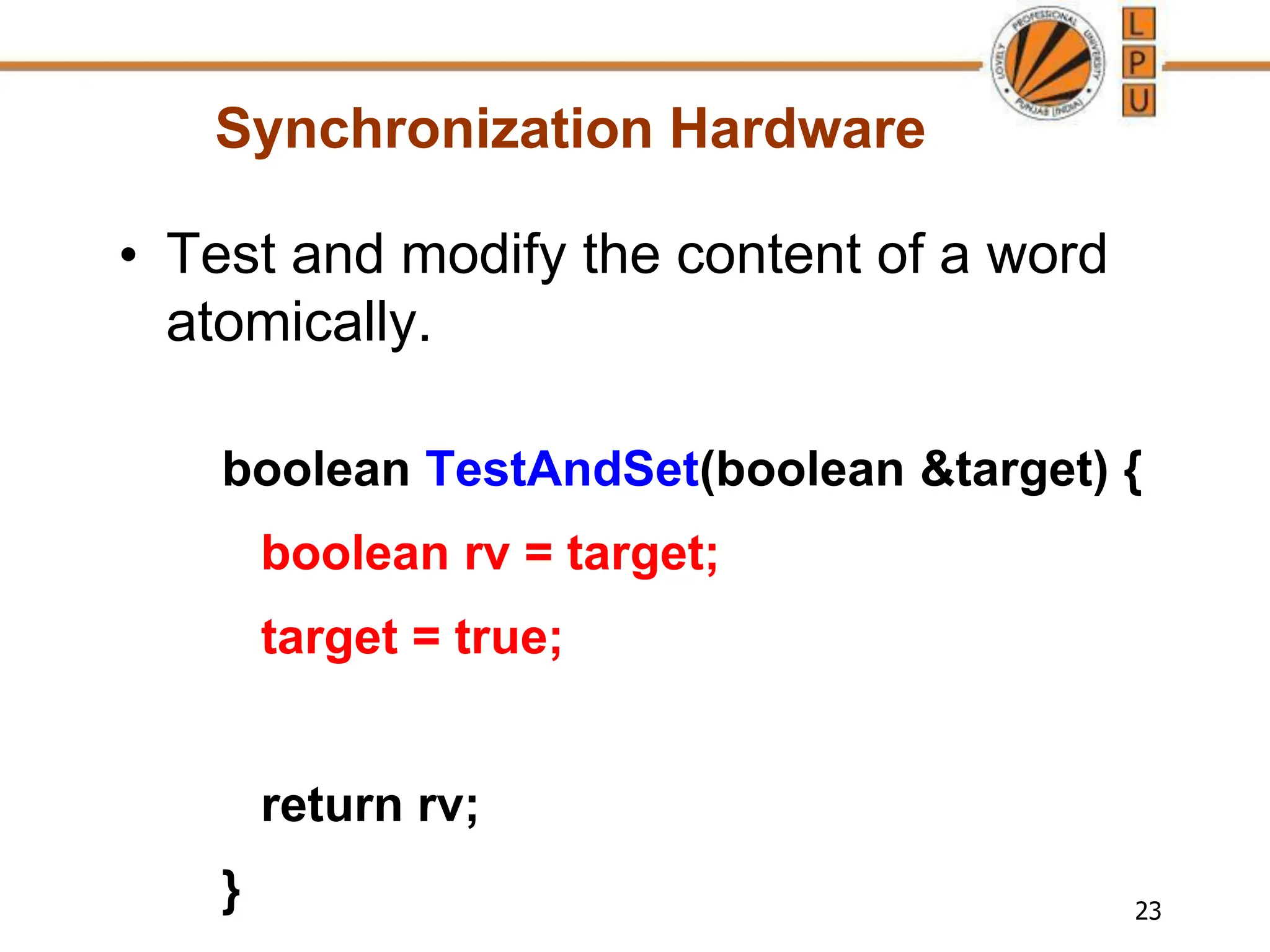OS Process synchronization Unit3 synchronization | PPT | Free Download