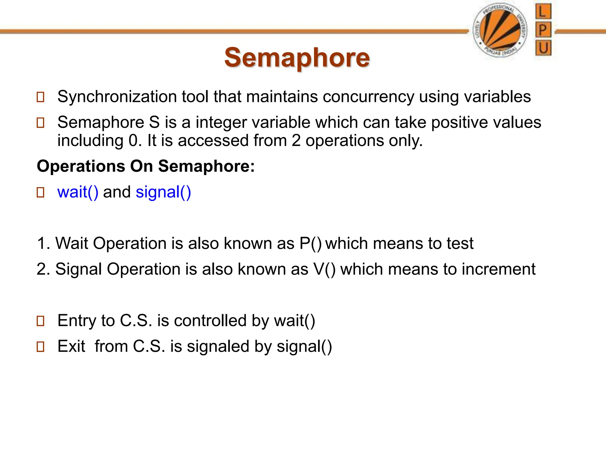 OS Process synchronization Unit3 synchronization | PPT | Free Download
