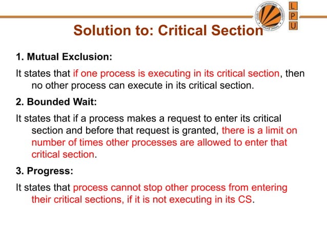 OS Process synchronization Unit3 synchronization | PPT | Free Download