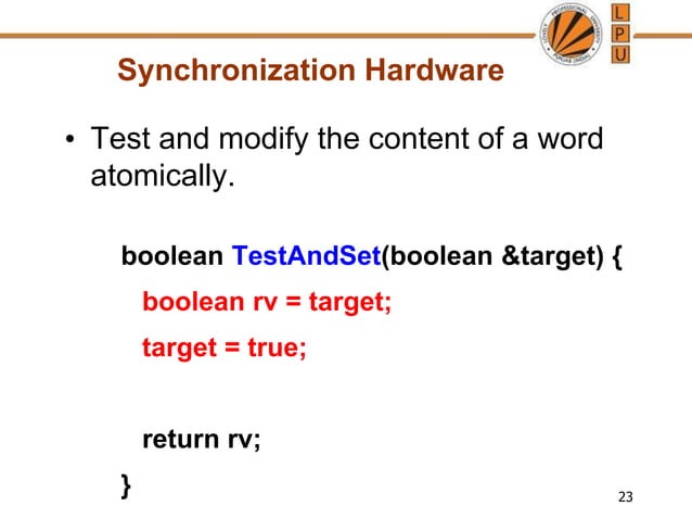 Os Process Synchronization Unit3 Synchronization Ppt Free Download