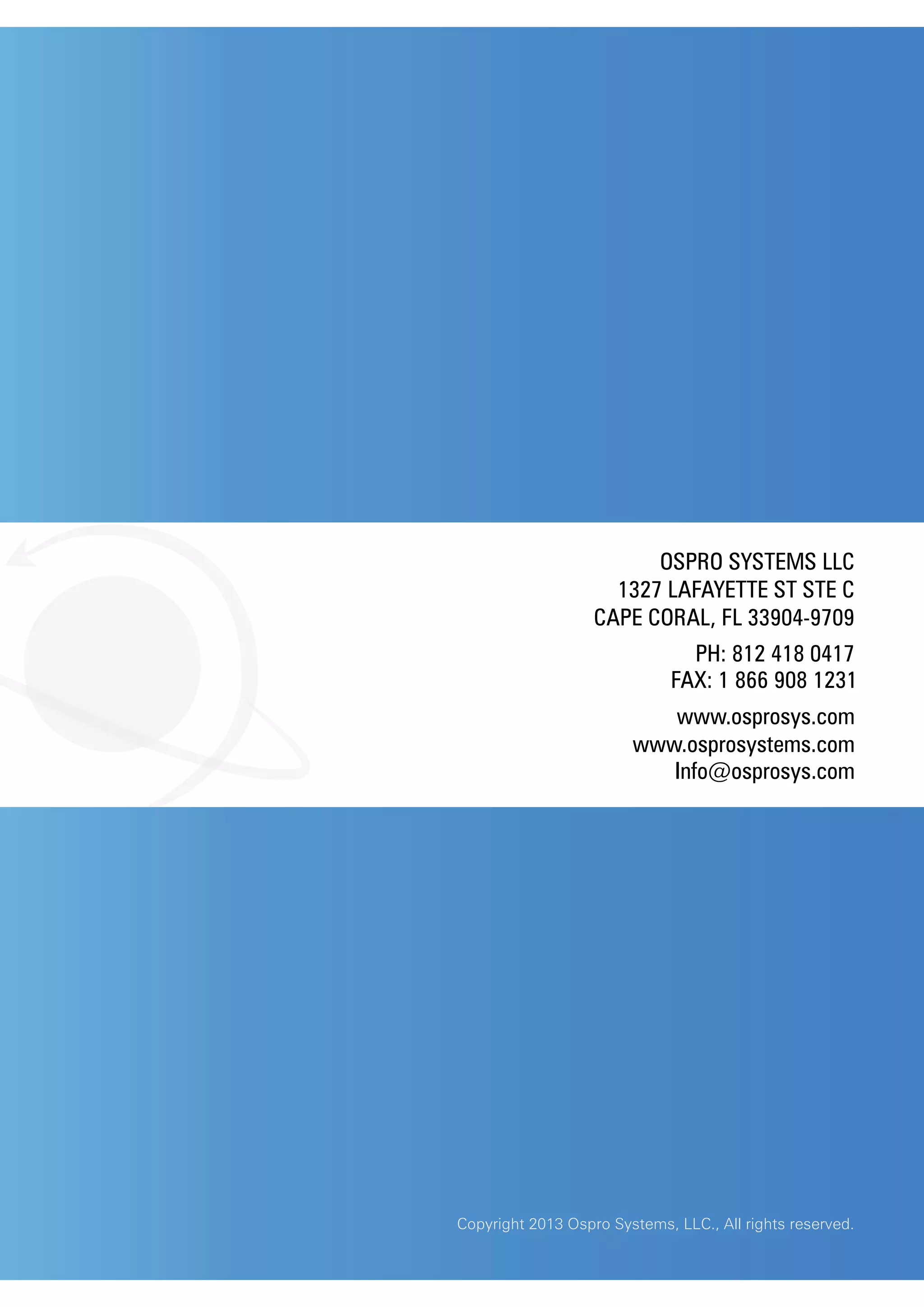 Osprosys it-brochure | PDF