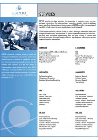 Osprosys it-brochure | PDF