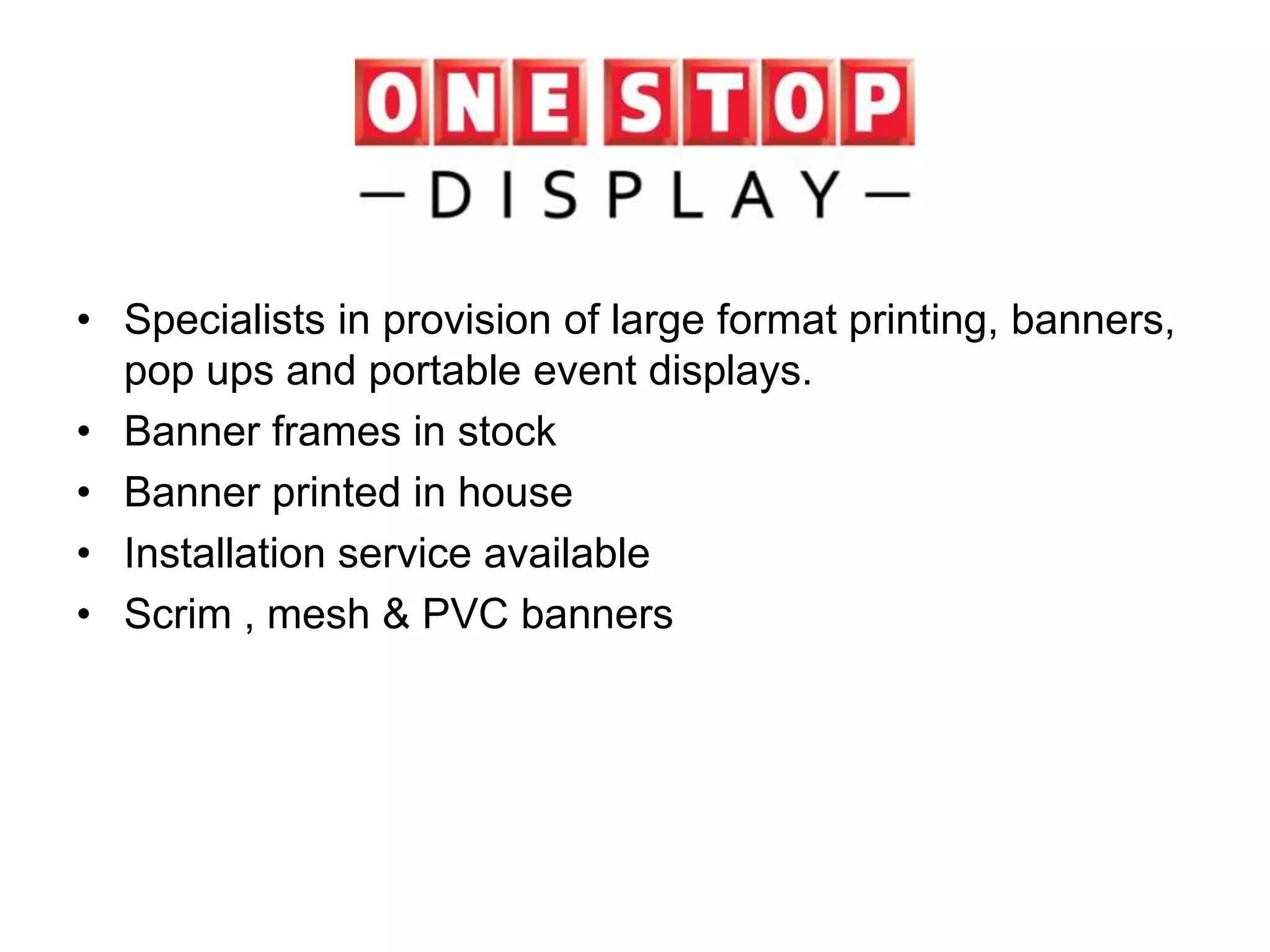 An introduction to One Stop Promotions | PPT