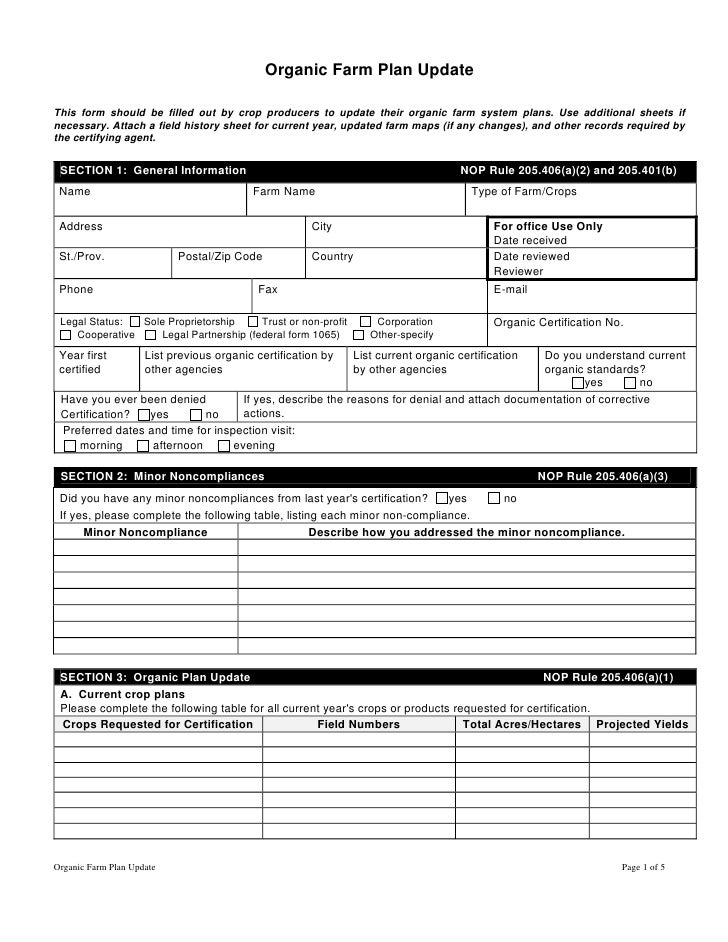 Organic System Plan | Organic System Plan Pdf – RRRM
