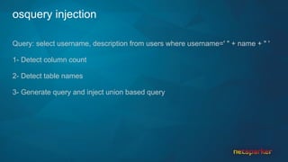 osquery injection | PDF