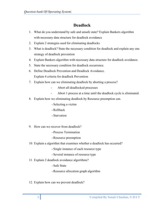 Os Question Bank | PDF