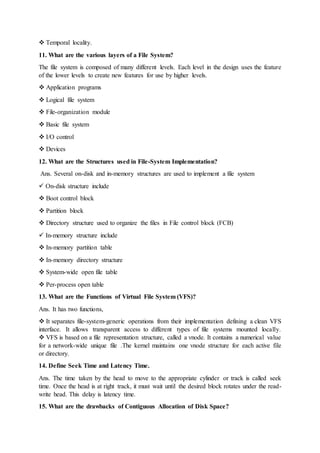 operating system question bank | DOCX