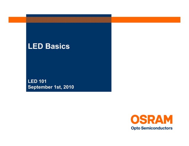 LEDs Basics: LED Fundamentals | PDF