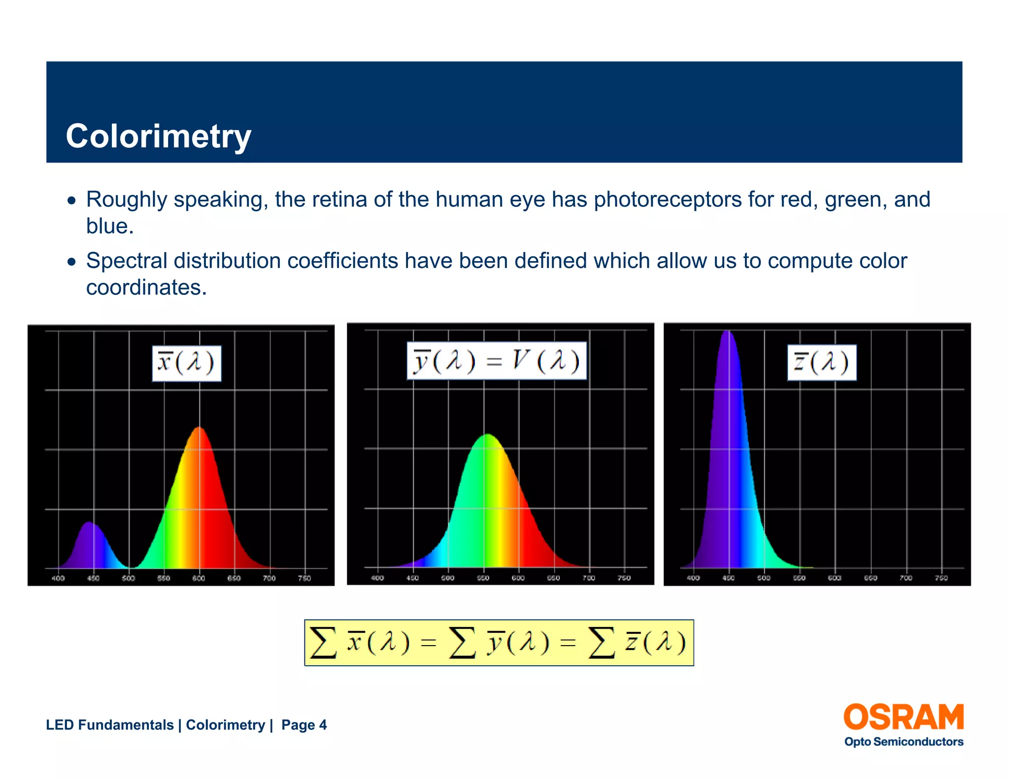 Colorimetry: LED Fundamentals | PDF