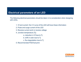 Electrical Characteristics of LEDs: LED Fundamentals | PDF