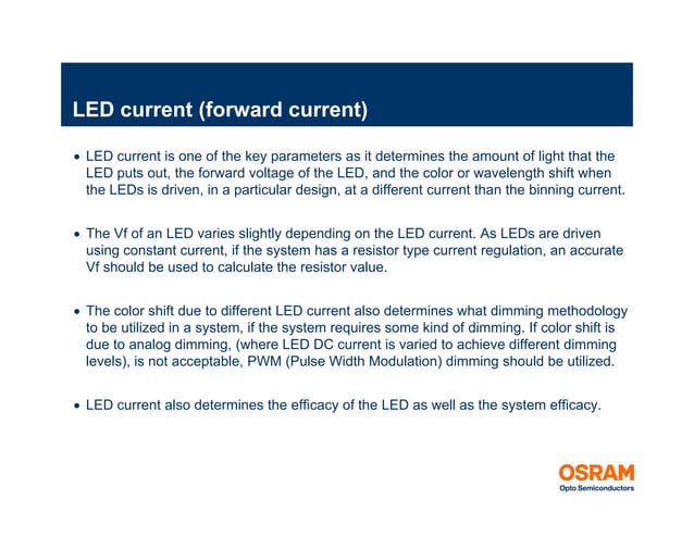Electrical Characteristics of LEDs: LED Fundamentals | PDF
