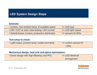 LEDs System Introduction: LED Fundamentals | PPT