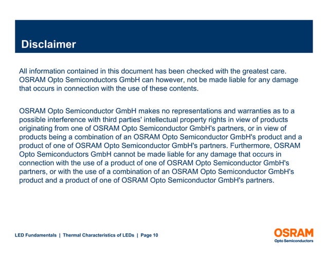Thermal Characteristics of LEDs: LED Fundamentals | PDF | Physics | Science