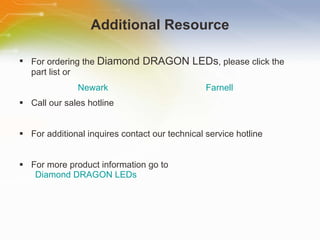 Diamond DRAGON Single-Chip LEDs | PPT