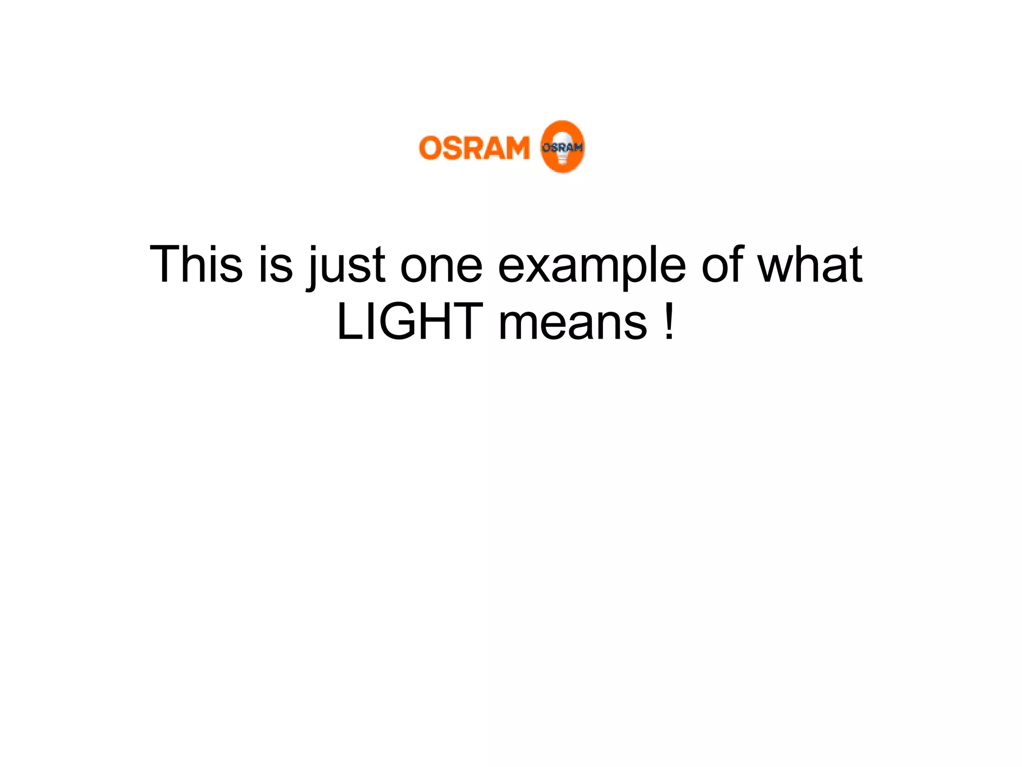 Osram Lighting Effect | PPS