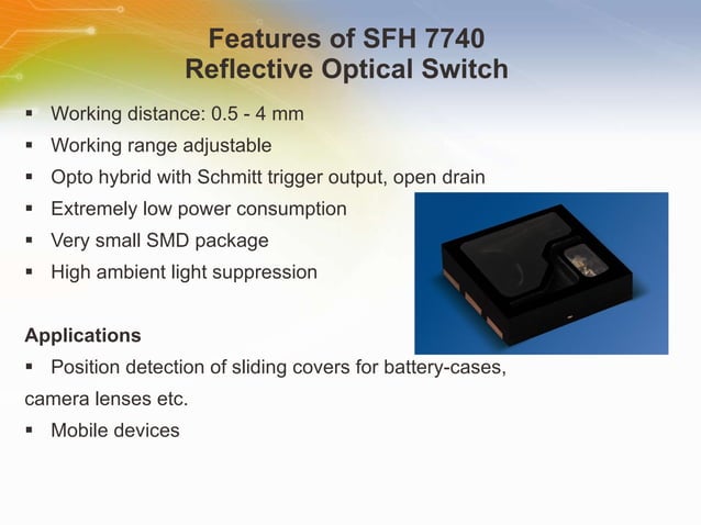 Reflective Optical Switch: SFH774X | PPT