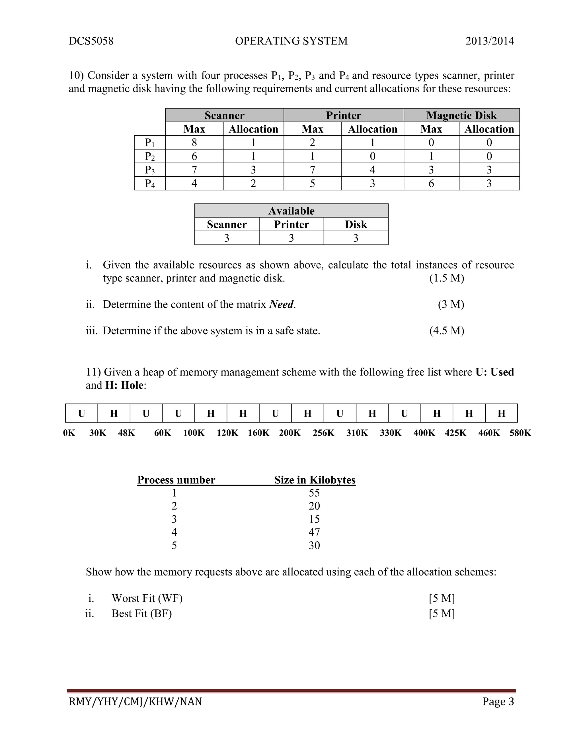 Os revision ques | DOCX | Operating Systems | Computer Software and Applications