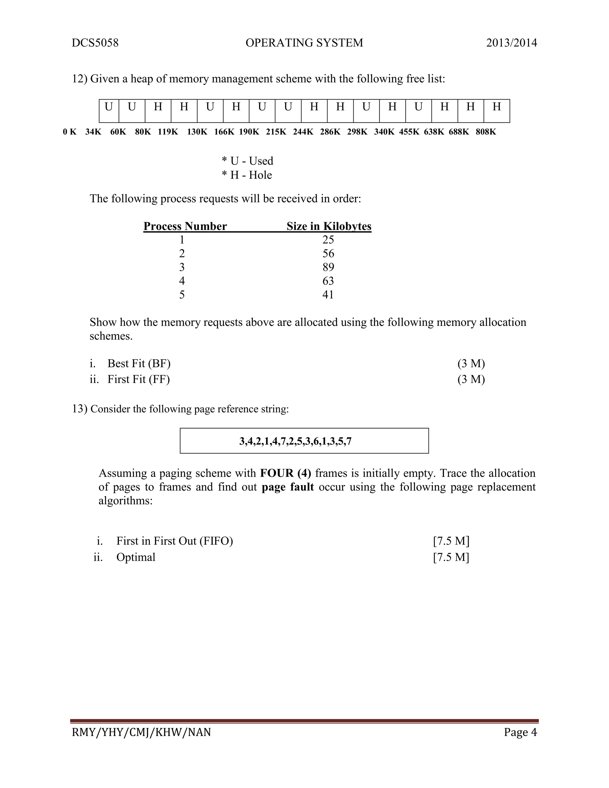Os revision ques | DOCX | Operating Systems | Computer Software and Applications