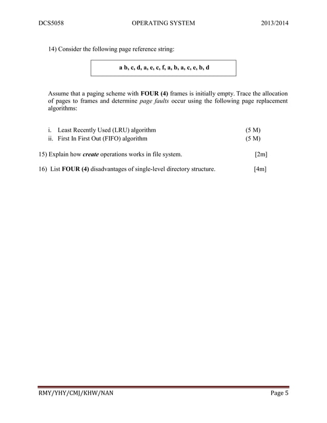 Os revision ques | DOCX | Operating Systems | Computer Software and Applications