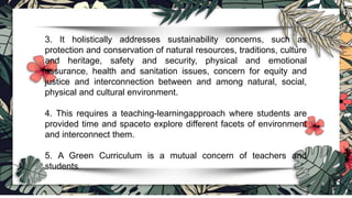 GREEN SCHOOL AND EDUCATIONAL FOR SUSTAINABLE DEVELOPMENT | PPTX