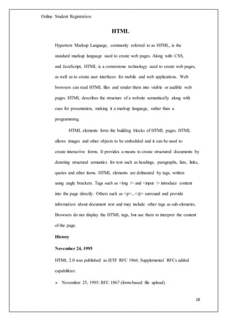 Online Student Registration System | DOCX