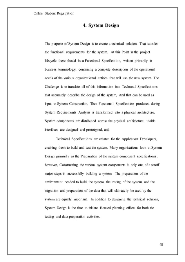 Online Student Registration System | DOCX | Web Development | Internet