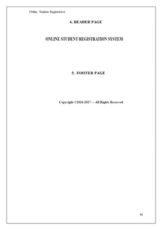 Online Student Registration System | DOCX