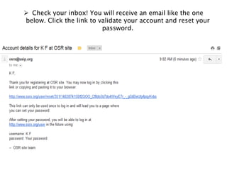 OSRx, sign up and add content! | PPT