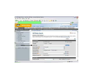 SAP OSS note search | PPT