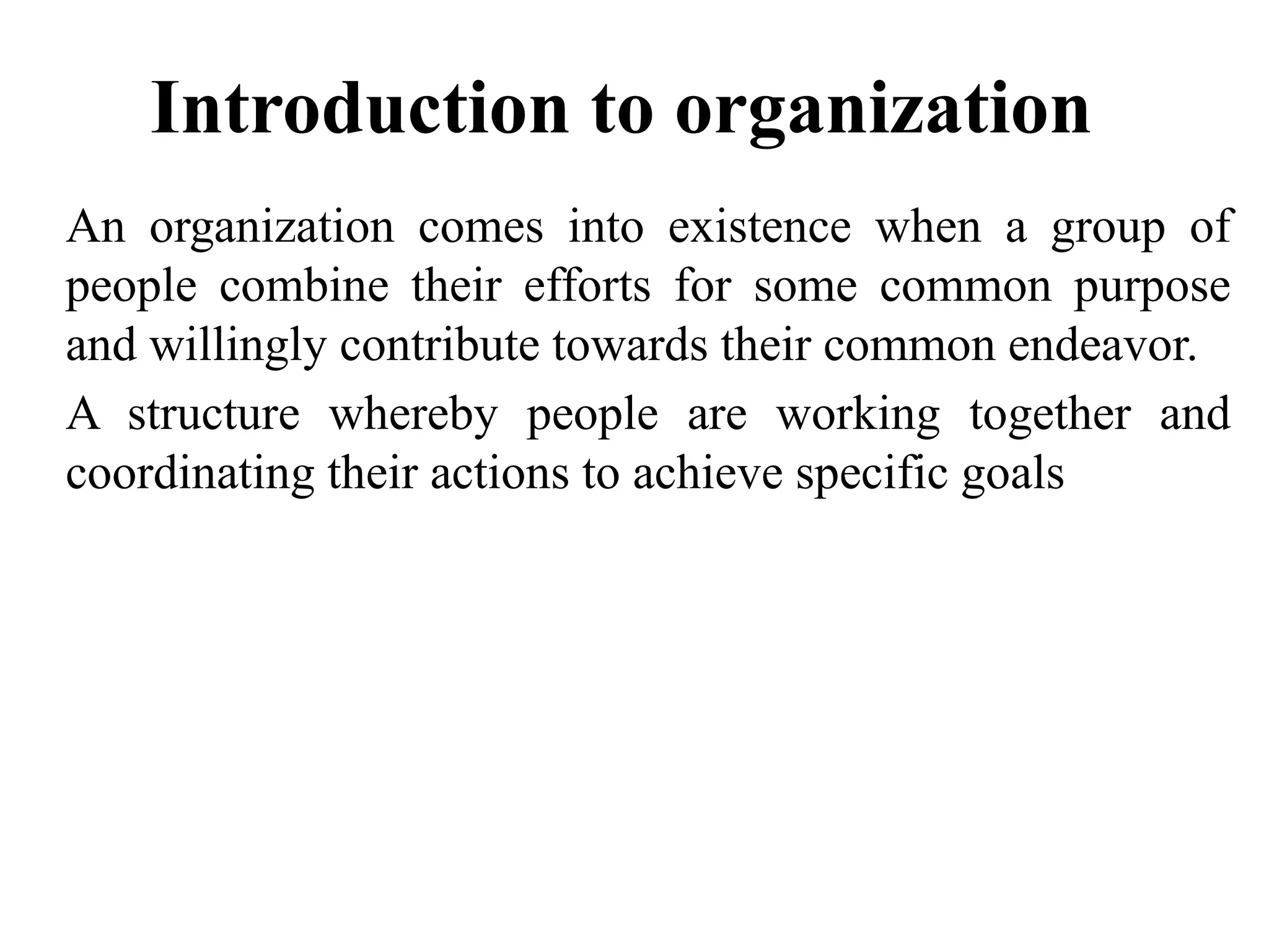 Organisation System and Structure for BBA Students | PPTX