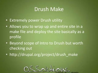 Intro to Drush | PPT