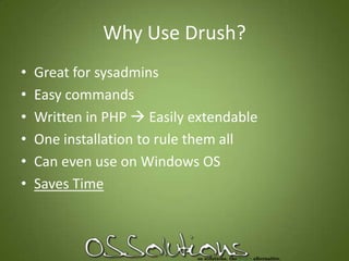 Intro to Drush | PPT