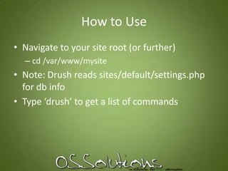 Intro to Drush | PPT