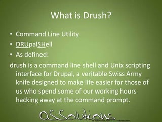 Intro to Drush | PPT