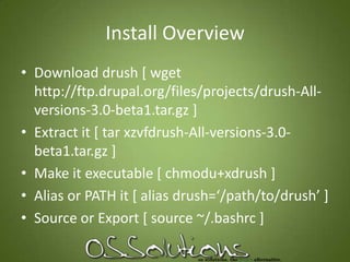 Intro to Drush | PPT