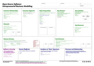 OSS-EBM: Open Source Software Entrepreneurial Business Modelling | PDF ...