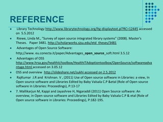 Open source Software: pros and cons | PPTX