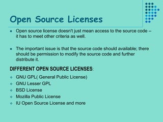 Open source Software: pros and cons | PPTX