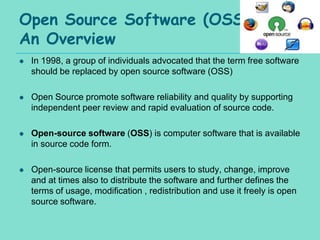 Open source Software: pros and cons | PPT