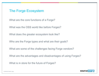 The OSS Forge Ecosystem: Today and Tomorrow | PDF