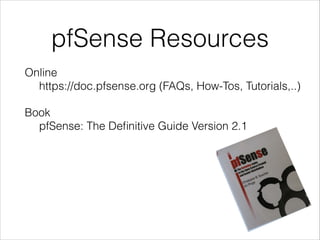 pfSense, OpenSource Firewall | PDF