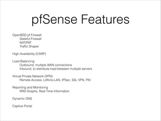 pfSense, OpenSource Firewall | PDF