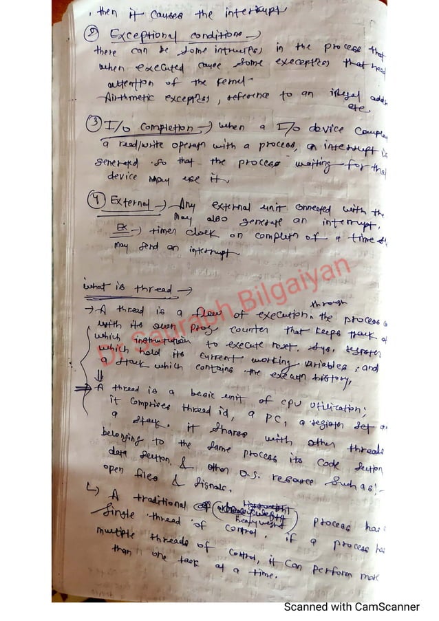 Operating Systems Notes (Created from Peter Baer Galvin) | PDF ...