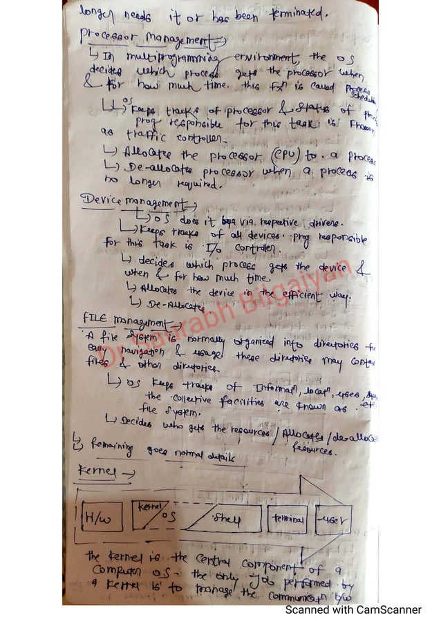 Operating Systems Notes (Created from Peter Baer Galvin) | PDF ...