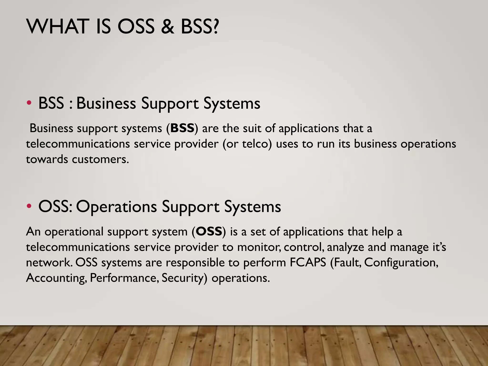 OSS/BSS Landscape | PPTX