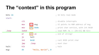 OS scheduling and The anatomy of a context switch | PPT