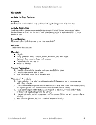 Os scope animal-systems-5 (1) | DOCX | Educational Assessment | Education