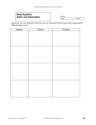 Os scope animal-systems-5 (1) | DOCX | Educational Assessment | Education