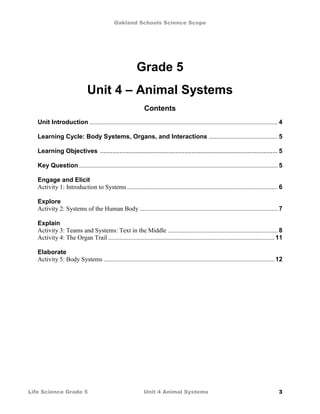 Os scope animal-systems-5 (1) | DOCX | Educational Assessment | Education