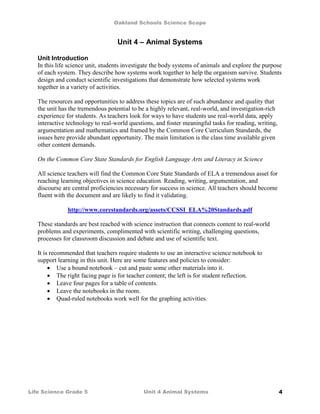 Os scope animal-systems-5 (1) | DOCX | Educational Assessment | Education